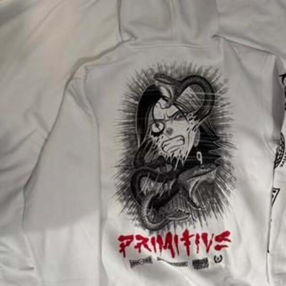 Primitive | Shirts | Primitive X Naruto Orochimaru White Pullover ...